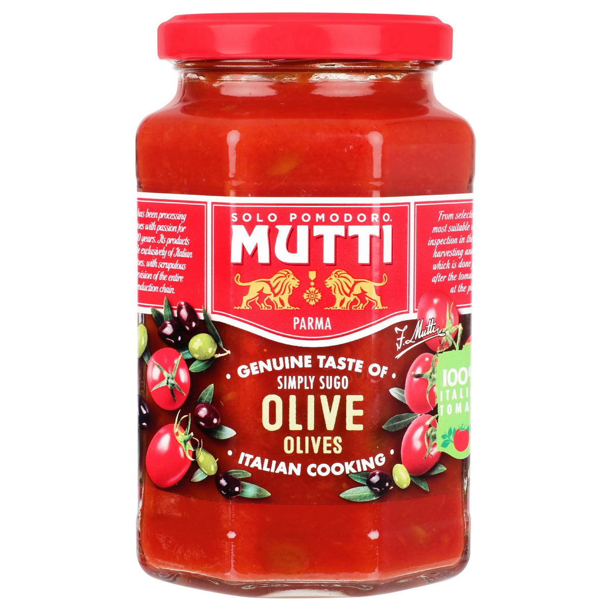 SALSA MUTTI TOMATE ACEITUNA 400 GR – Panoli.mx