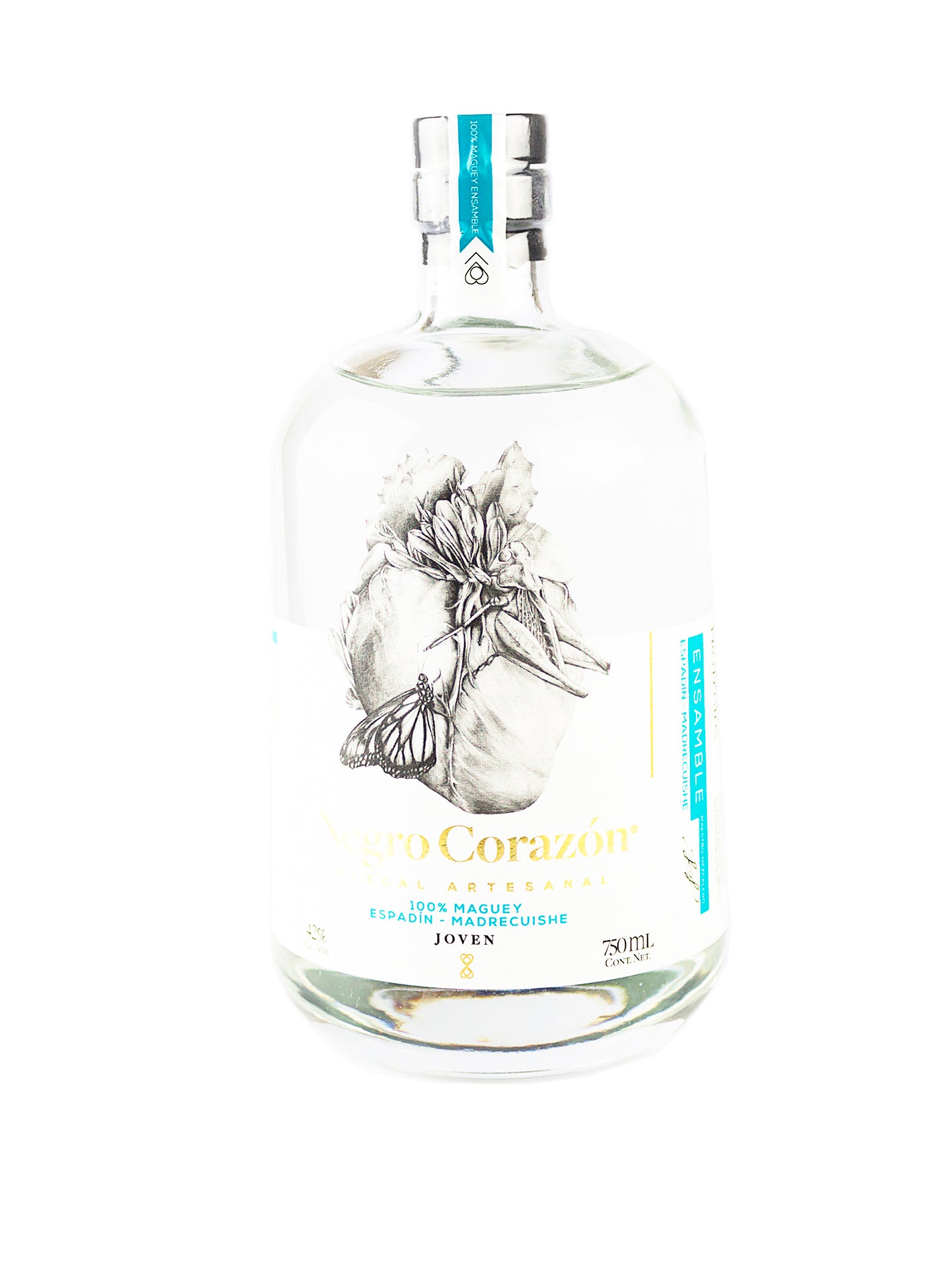 MEZCAL NEGRO CORAZÓN ESPADIN MADRECUISHE 750 ML – Panoli.mx